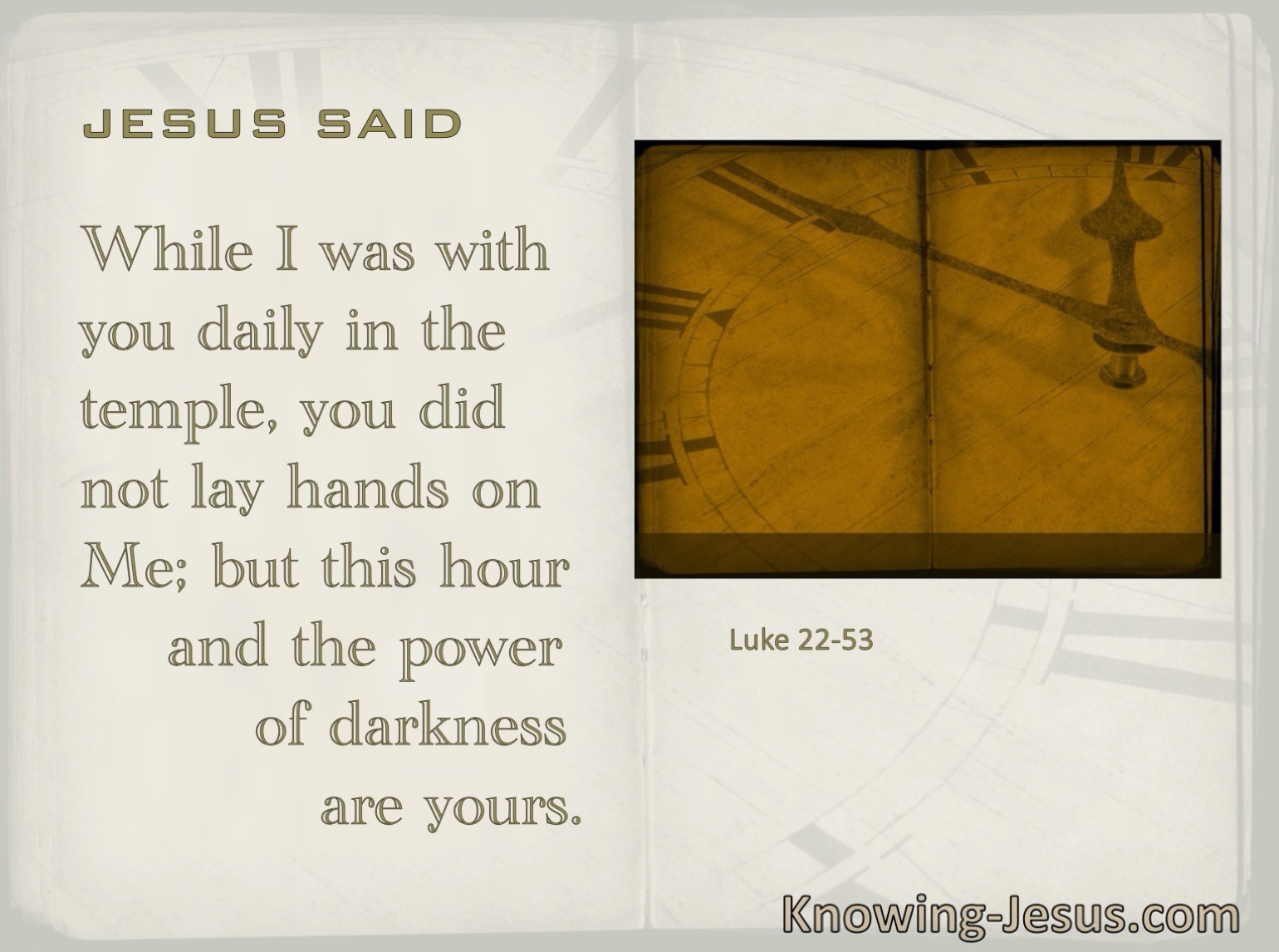 What Does Luke 22 53 Mean 